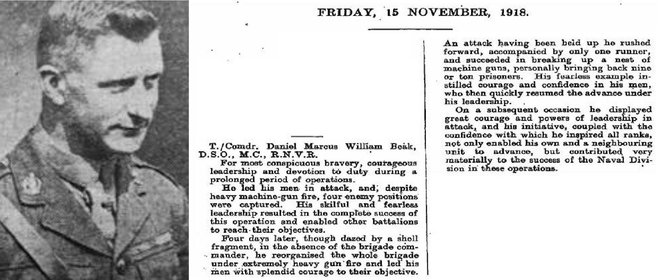 Daniel Beak - Royal Naval Division